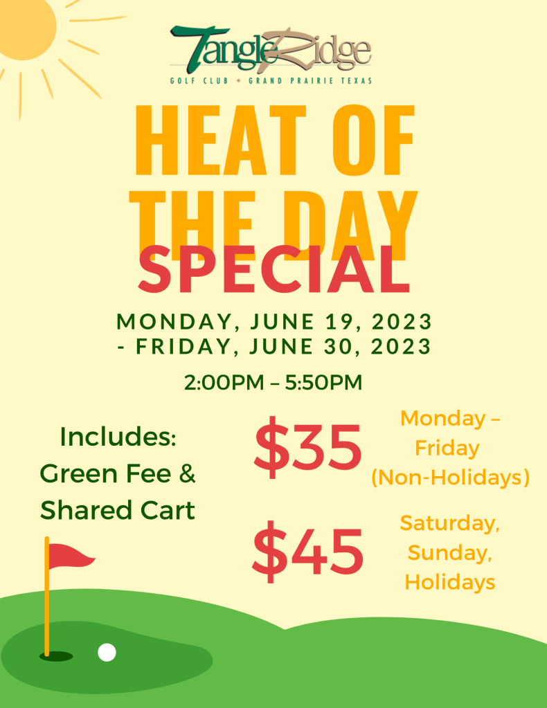 Specials - Tangle Ridge Golf Course